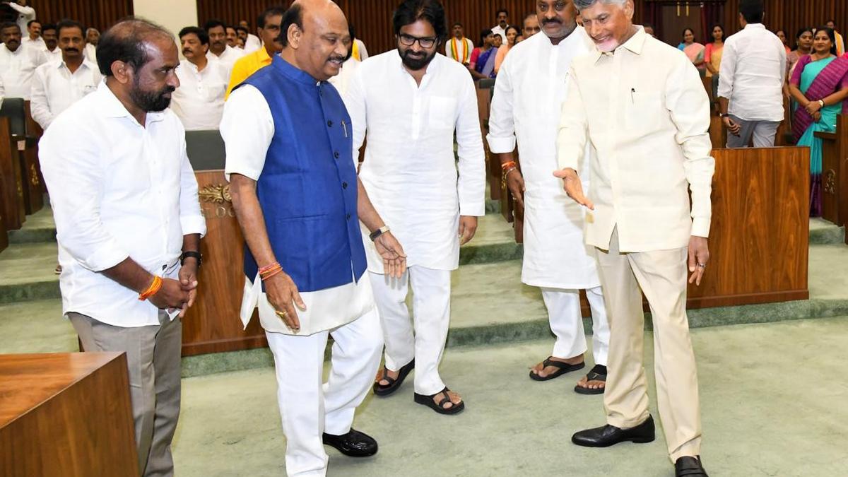 Ayyanna Patrudu unanimously elected as Speaker of A.P. Legislative Assembly - The Hindu